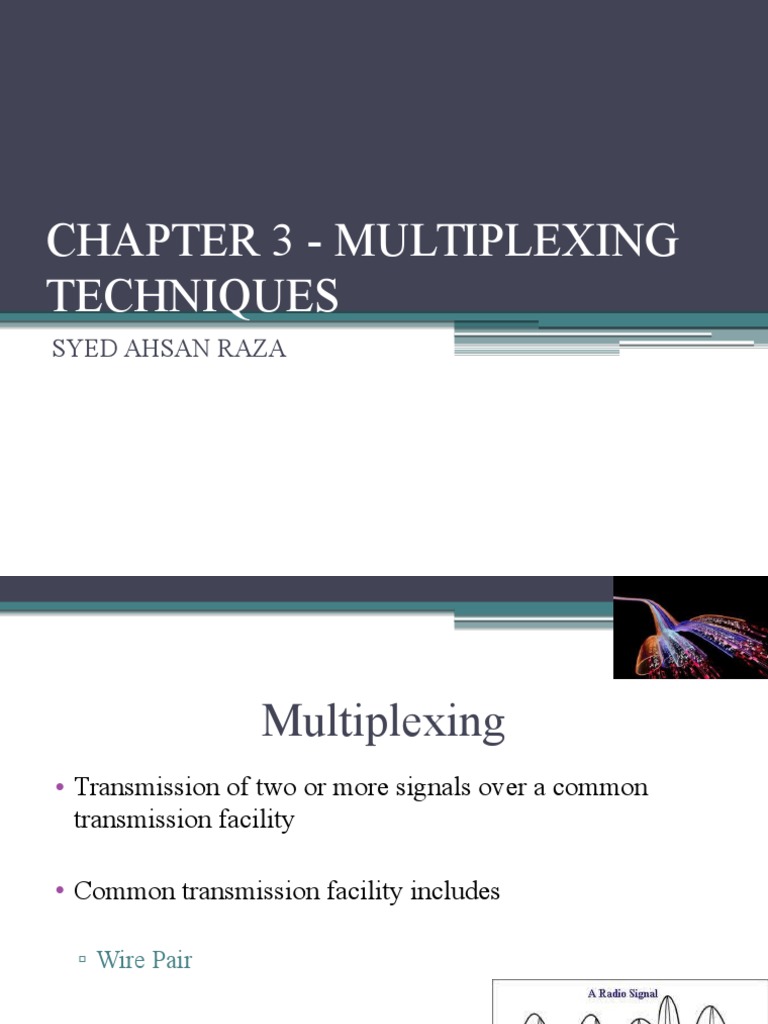 Multiplexing | PDF | Multiplexing | Telecommunications Engineering