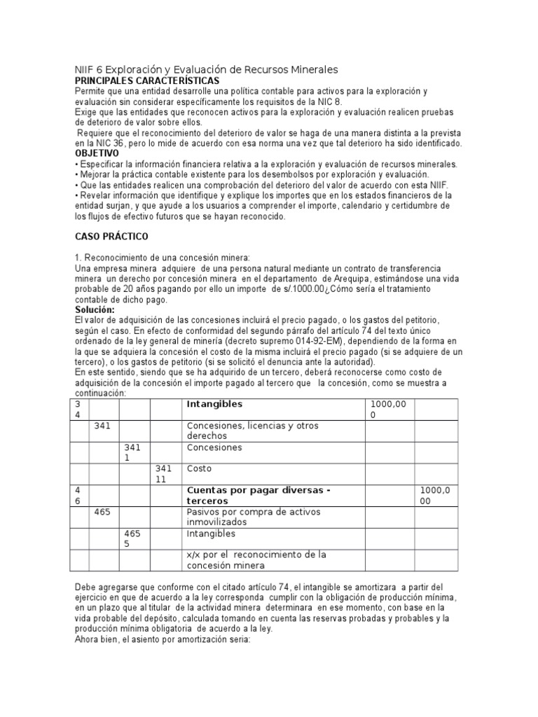 Niif6 y Nic33 Normatividad | PDF | normas internacionales de ...