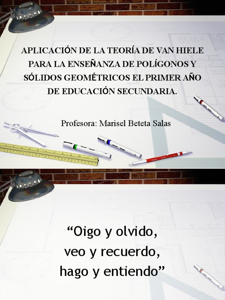 Modelo de Van Hiele | PDF | Geometría | Aprendizaje