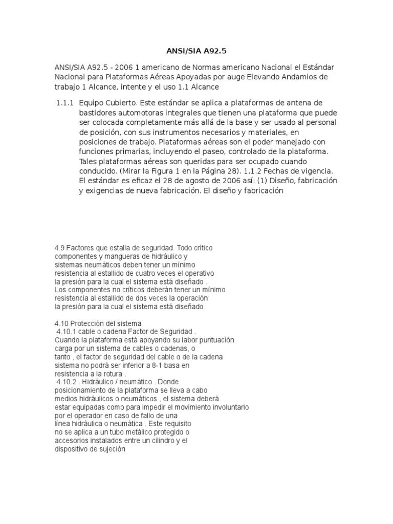 Ansi A92.5ee | PDF | Neumático | Science