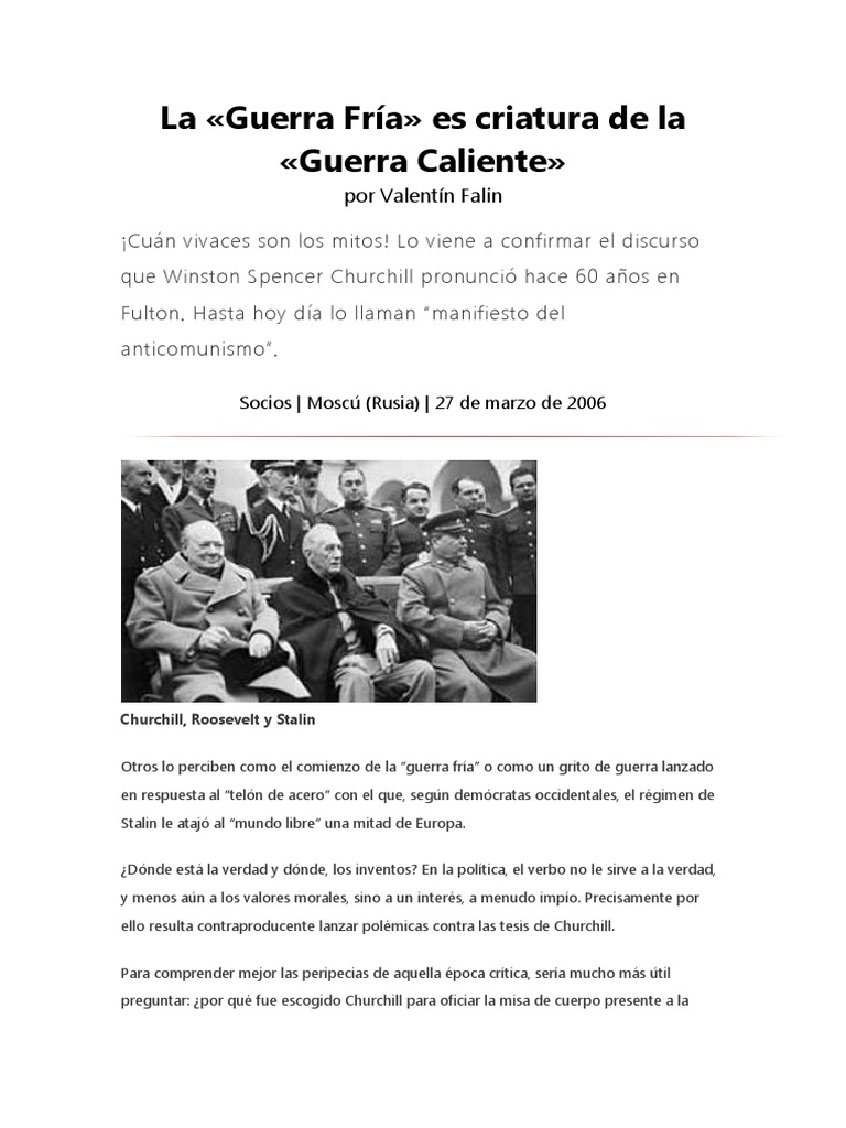 Valentin Falin | PDF | Alemania nazi | Unión Soviética
