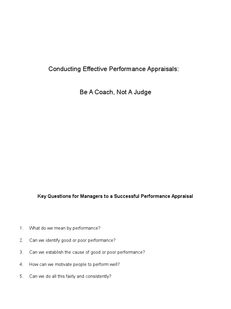 Performance Management - Manager's Toolkit | PDF | Performance ...