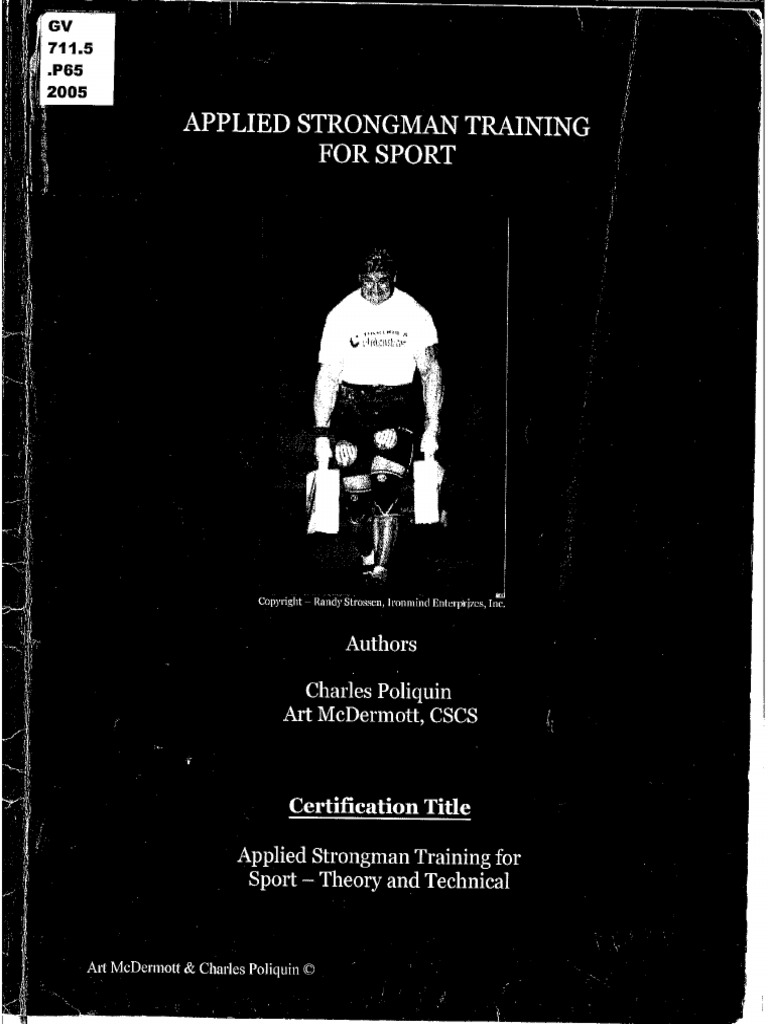 Applied Strongman Training | PDF