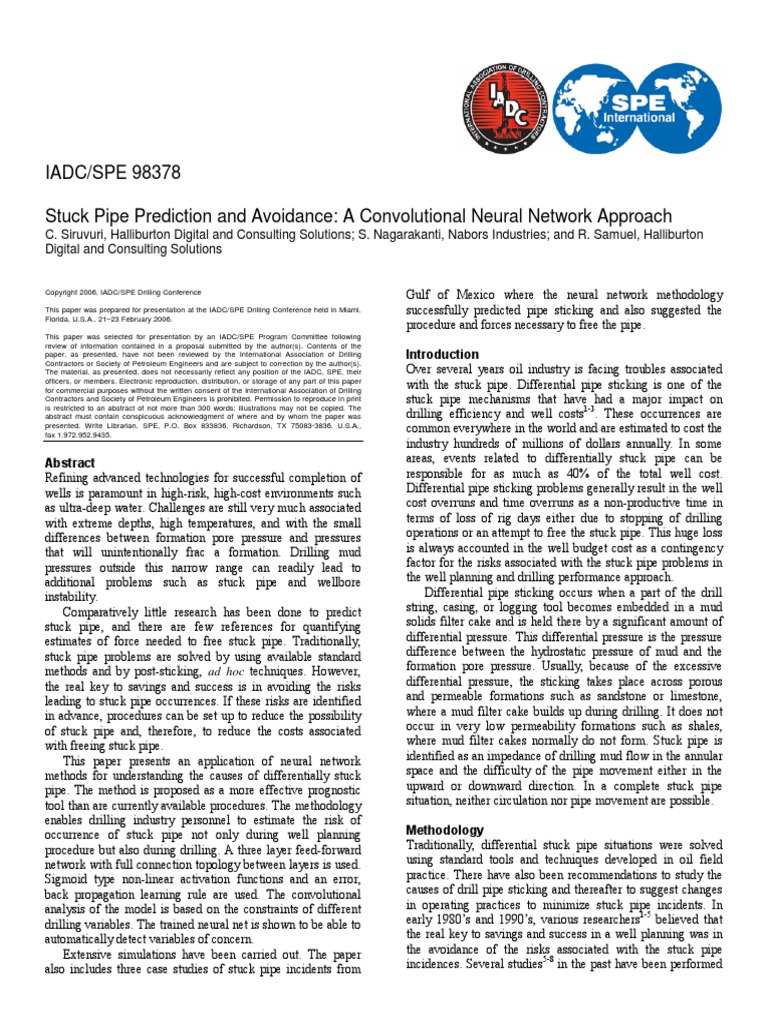 Stuck Pipe Prediction | PDF | Mean Squared Error | Artificial Neural Network