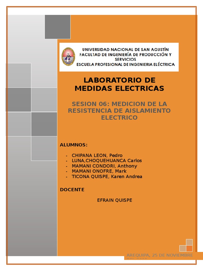 Prueba de Resistencia de Aislamiento | PDF | Aislador (Electricidad) | Transformador