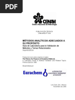 Guía EURACHEM para Validación de Métodos | PDF | Método científico ...