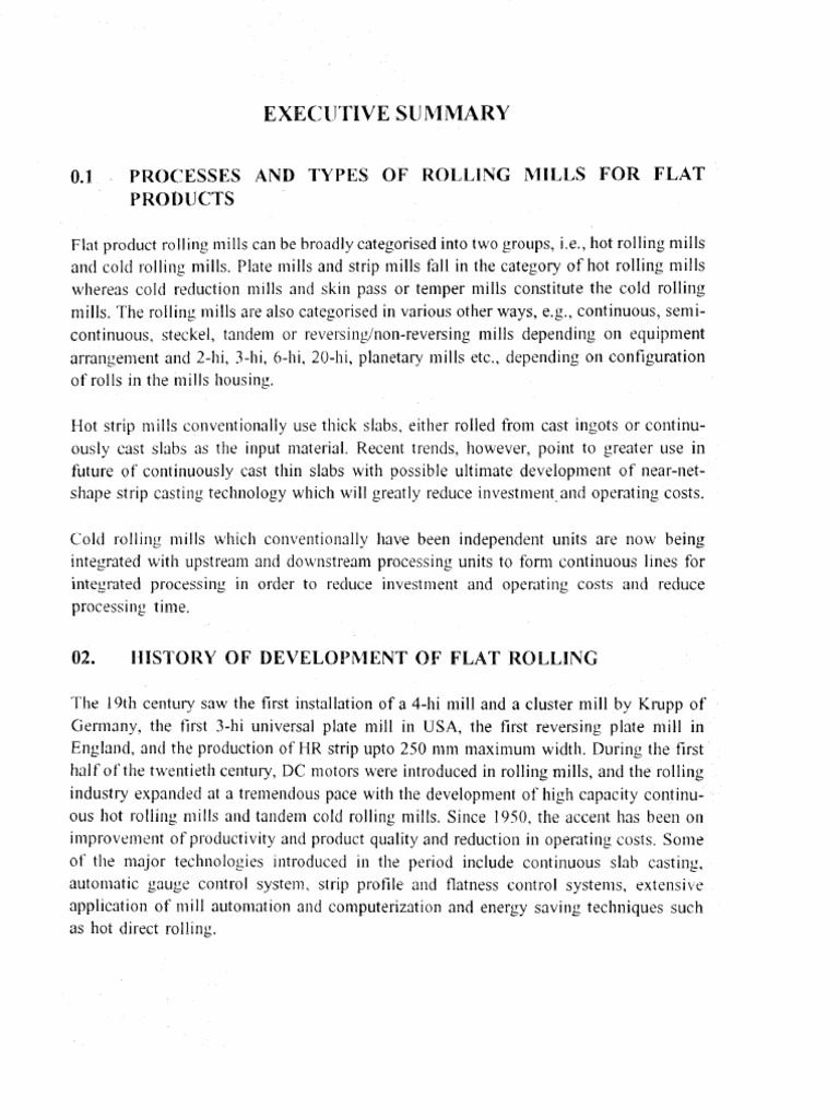 Processes and Types of Rolling Mills | PDF | Rolling (Metalworking ...