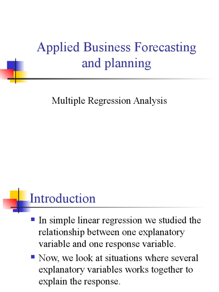 Multiple Regression | PDF | Multicollinearity | Errors And Residuals