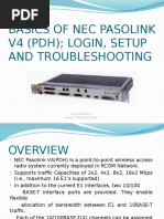 Nec Ipasolink 100 Commisioning Process PDF | PDF | Modem | Cable Television