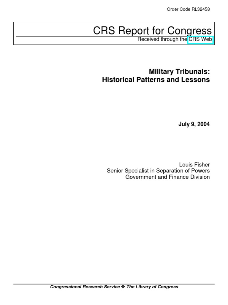 Military Tribunals: History and Insights | PDF | Court Martial | United ...