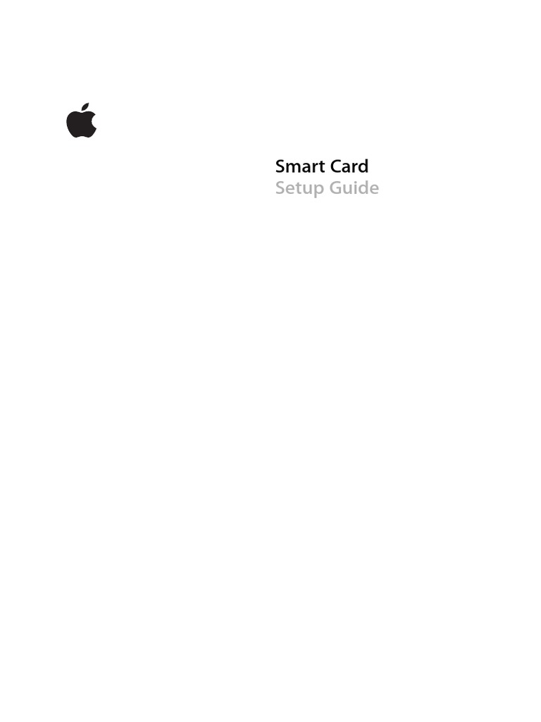 Smart Card Setup Guide | PDF | Smart Card | Mac Os