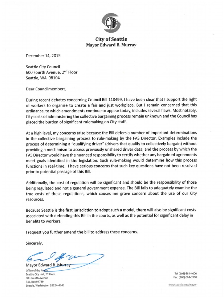 Letter To Council | PDF
