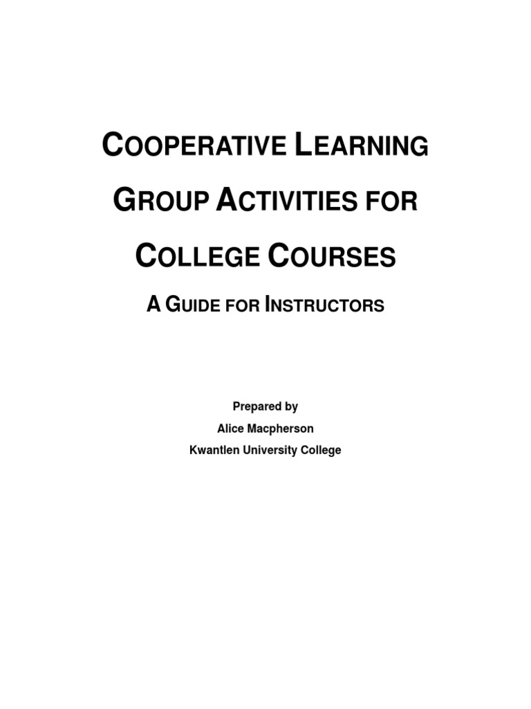 Cooperative Learning | PDF | Leadership | Learning