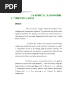 Graphical Password Authentication System | PDF | Password | User ...