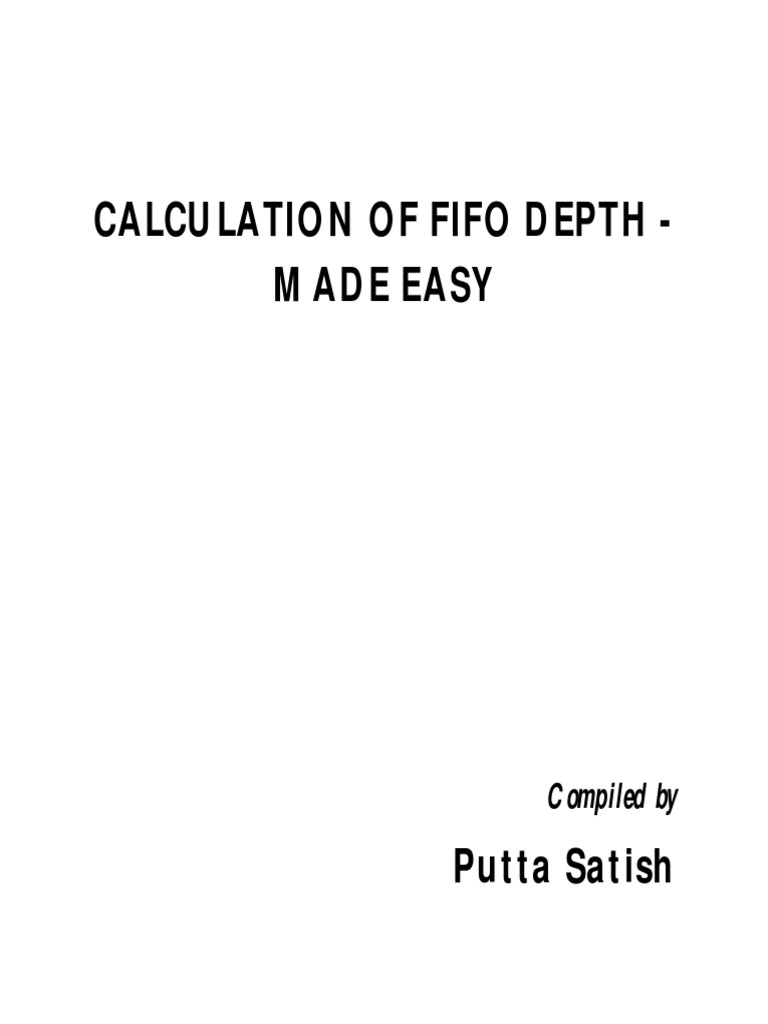 FIFO Depth Calculation Guide | PDF | Data Buffer | Frequency