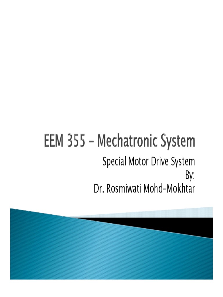 EEM 355 - Mtronic System - Special Machine Drives 1 | PDF | Electrical Equipment | Electrical ...