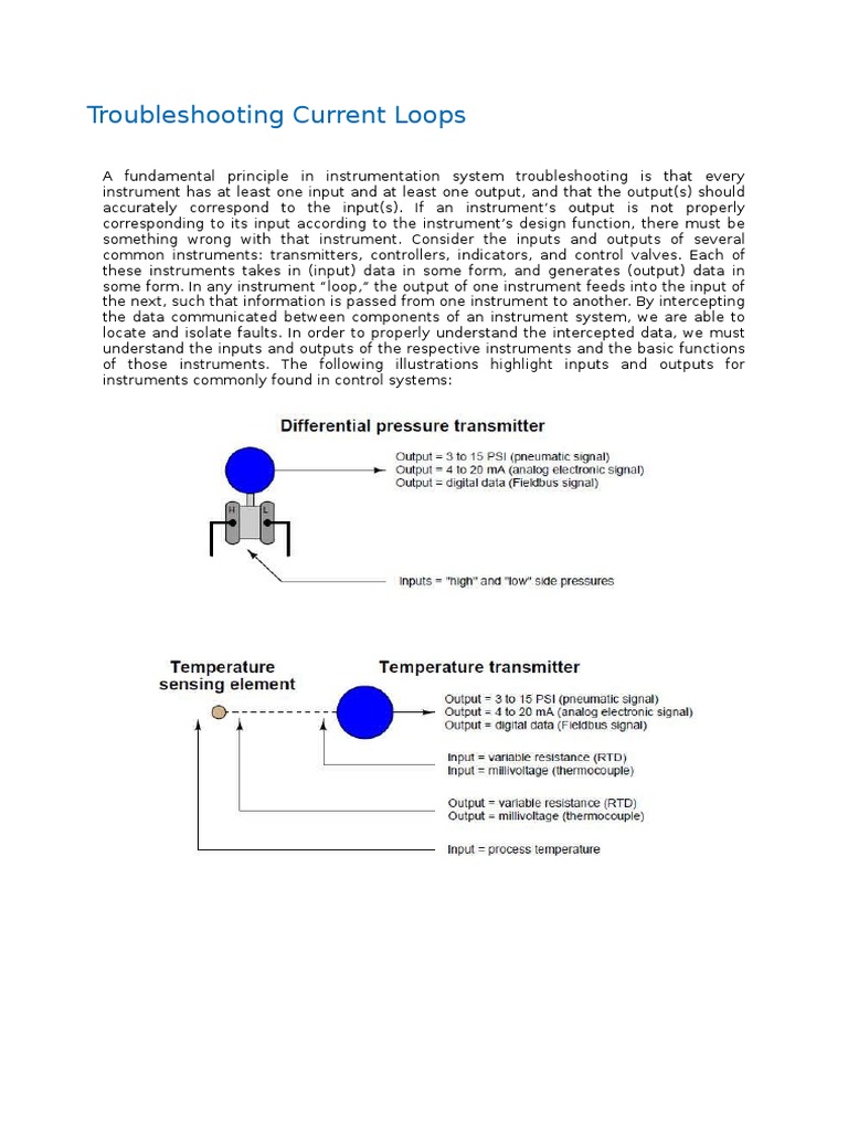Troubleshooting Current Loops | PDF | Resistor | Voltage