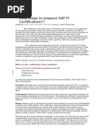 Guide To SAP Certificate | PDF | Sap Se | Professional Certification