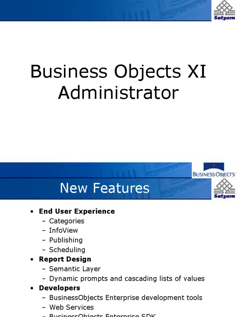 Business Objects XI Administrator Guide | PDF | World Wide Web ...