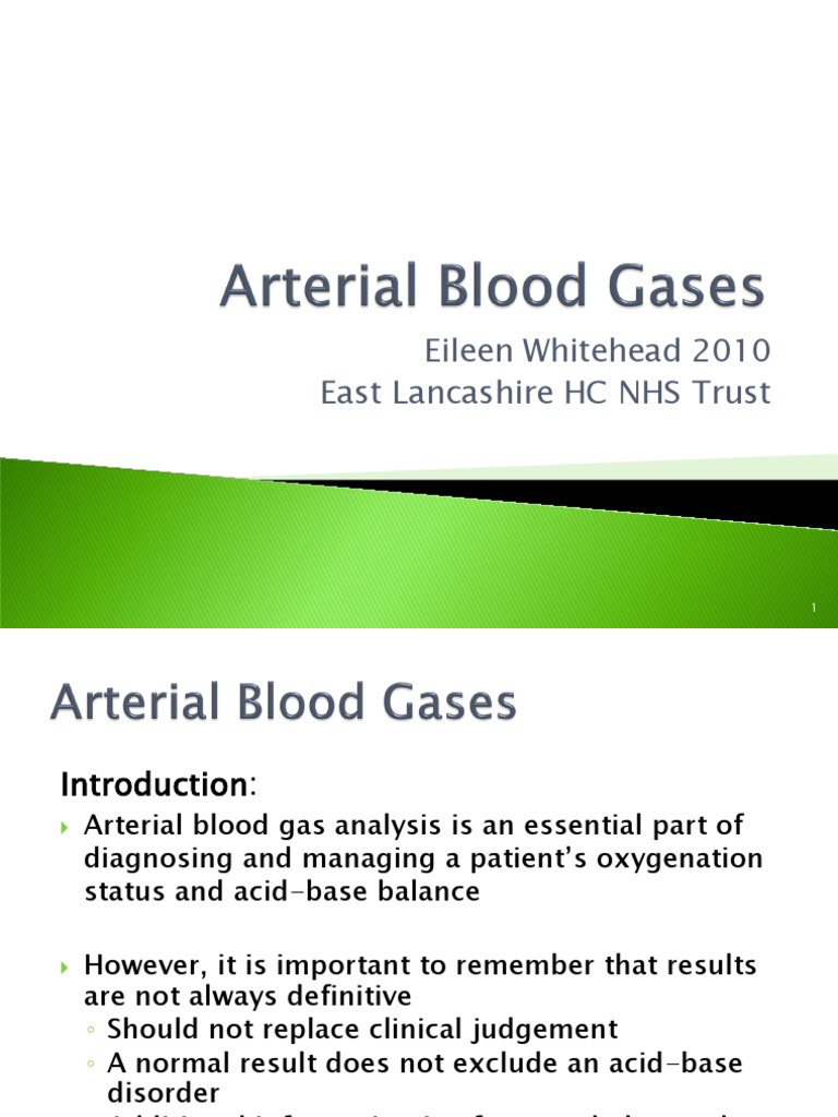 Arterial Blood Gases | PDF | Medical Specialties | Clinical Medicine