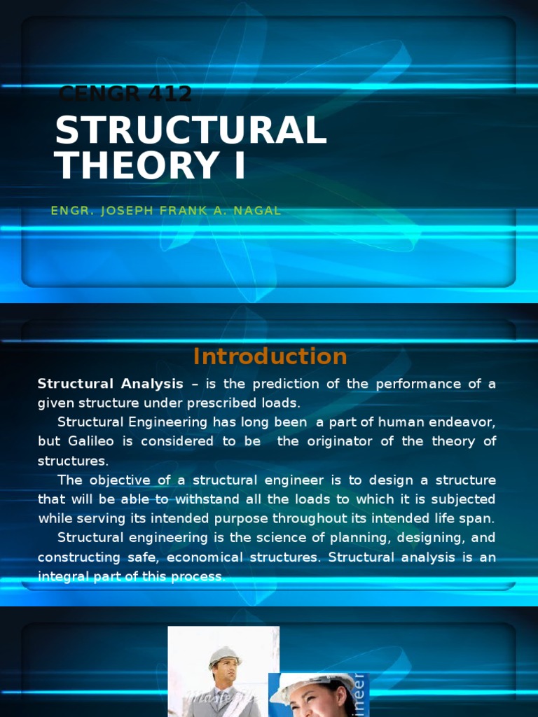 Introduction To Structural Theory | PDF | Engineering | Civil Engineering