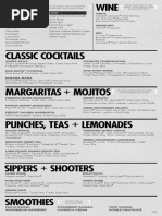 Cappello Cocktail Menu Digital | PDF