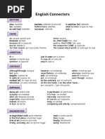 Lista de Conectores en Español e Inglés | PDF