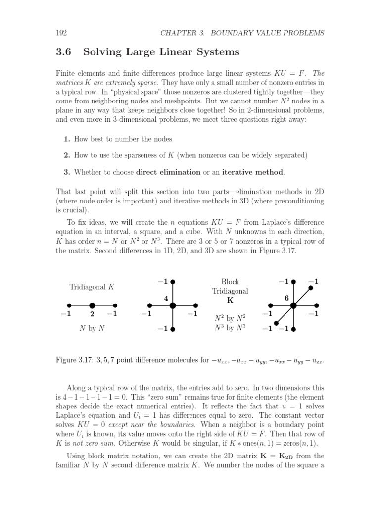 Solving Large Linear Systems | PDF | Matrix (Mathematics) | Eigenvalues And Eigenvectors