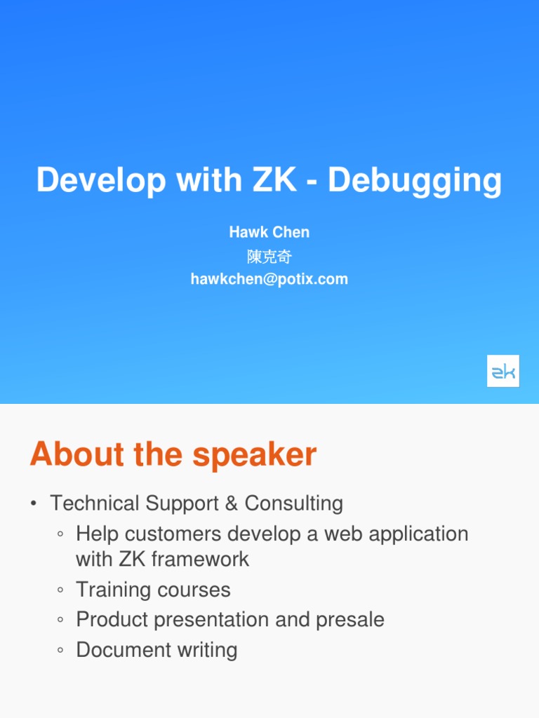 Develop With ZK - Debugging Tips | PDF | Debugging | Java (Programming Language)