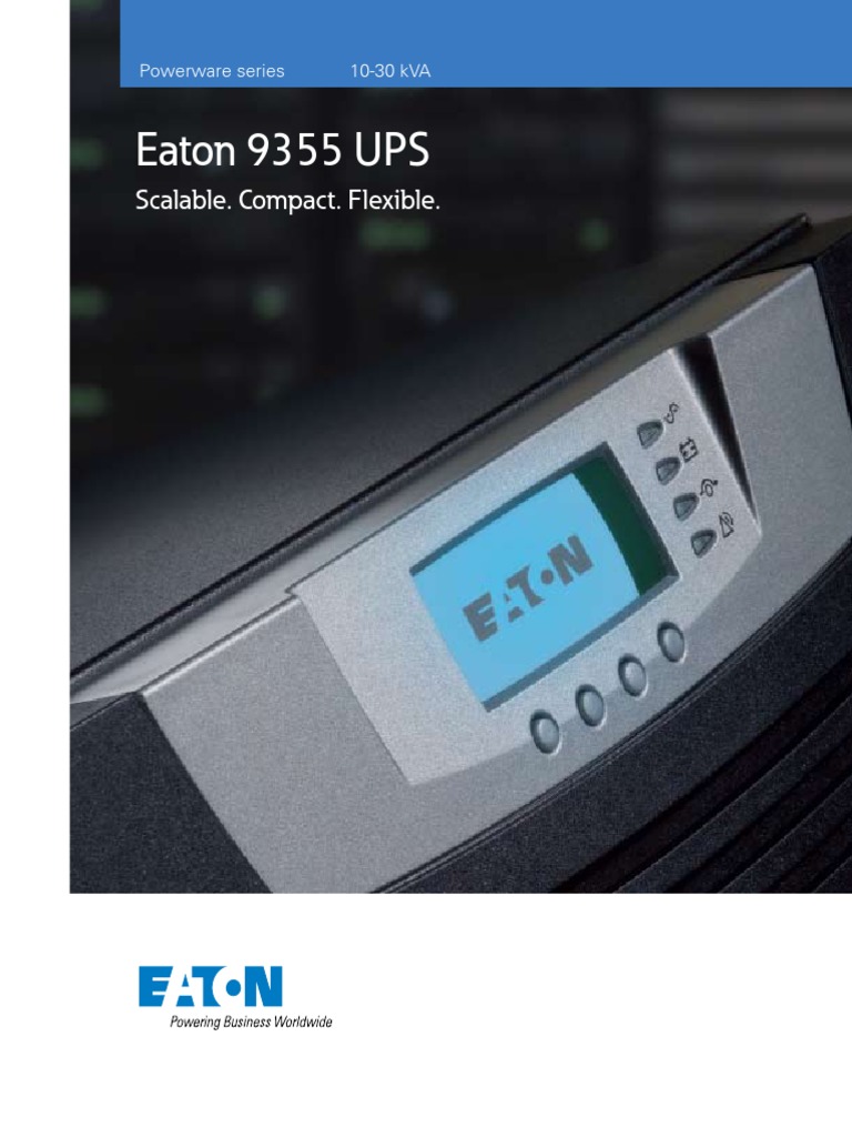 Powerware 9355 20kva PDF | PDF | Mains Electricity | Data Center