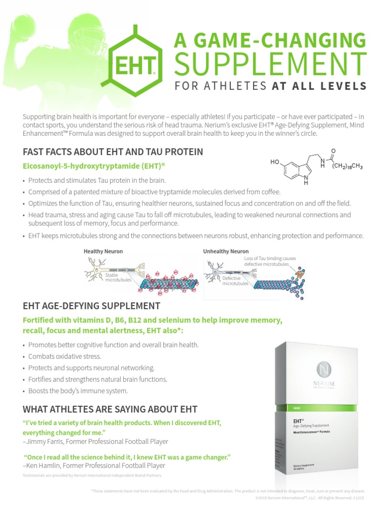 EHT For Athletes For Brain Health | PDF | Dietary Supplements | Brain