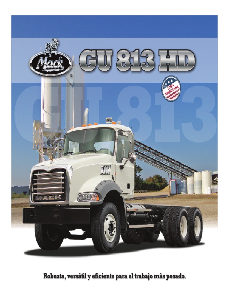 Ficha Técnica del Mack GU 813 | PDF | Eje | Transmisión (Mecánica)