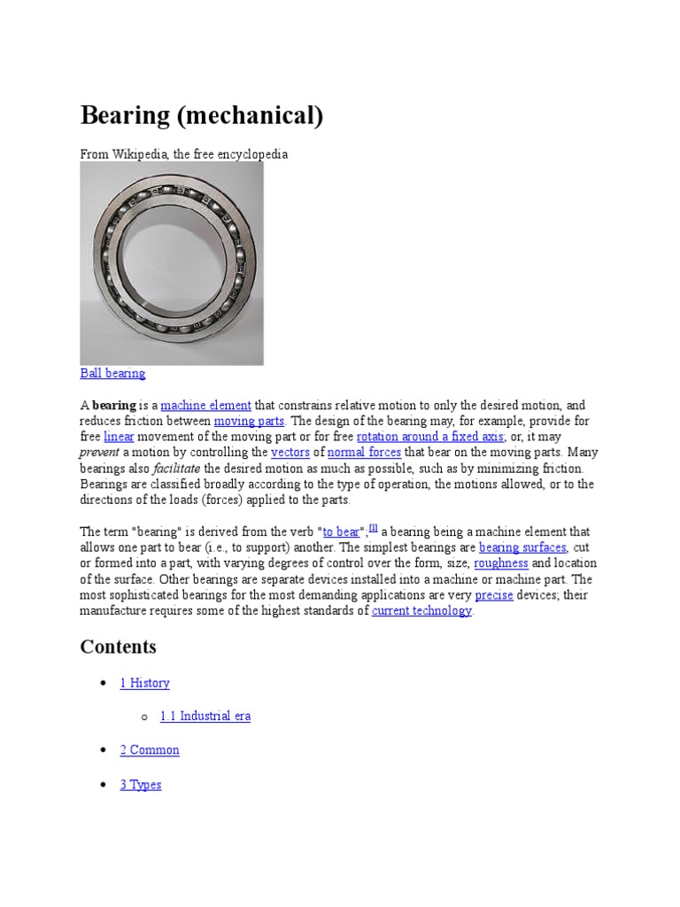 Bearing (Mechanical) : Ball Bearing Machine Element Moving Parts Linear ...
