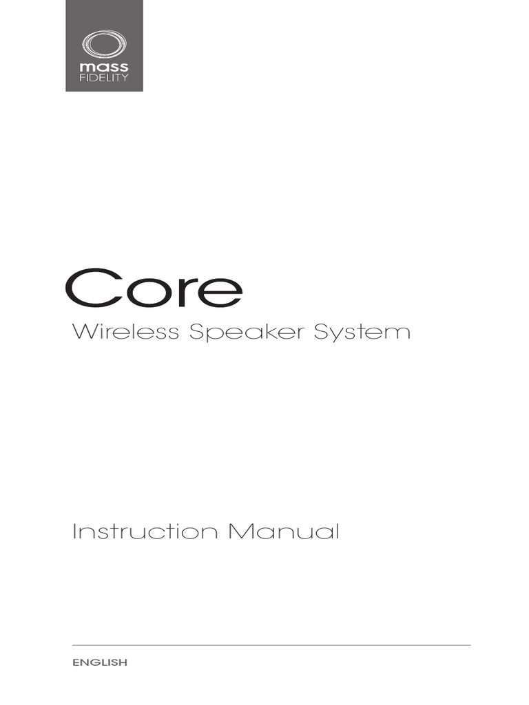 Core Instructions 2015-11-22 | PDF | Bluetooth | Loudspeaker