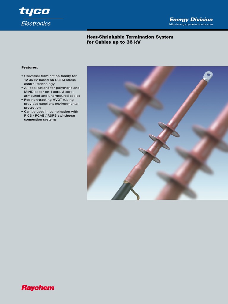 Raychem 33KV Termination Kit PDF | PDF | Cable | Insulator (Electricity)
