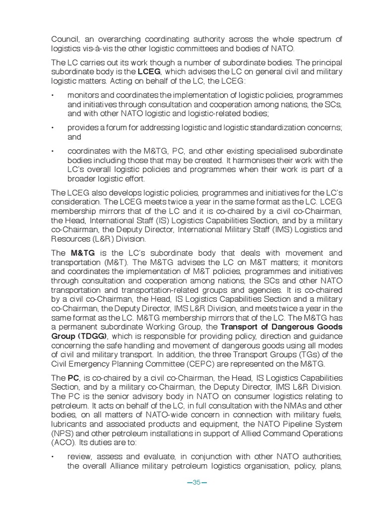 2extracted Pages From 248610400 NATO Logistics Handbook 2012 | PDF ...