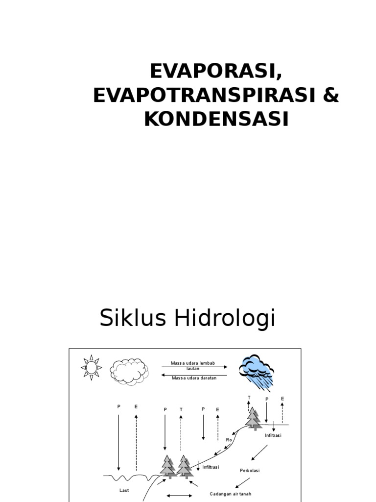 Evaporasi, Evapotranspirasi, Kondensasi | PDF | Sains & Matematika