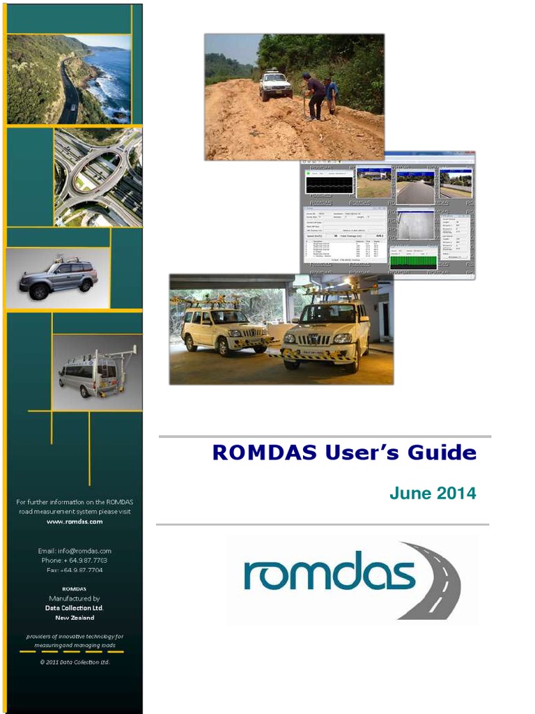 ROMDAS Manual | PDF | Surveying | Surface Roughness