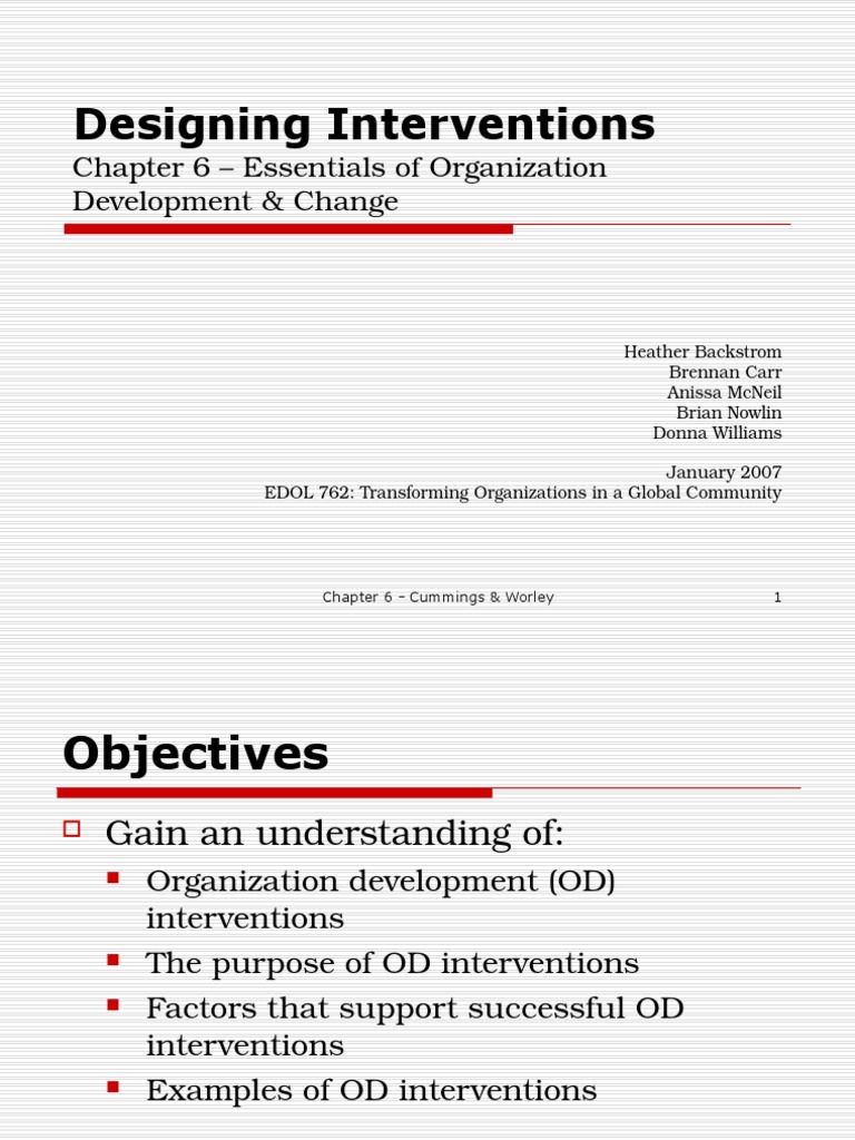 OD Interventions & Success Factors | PDF