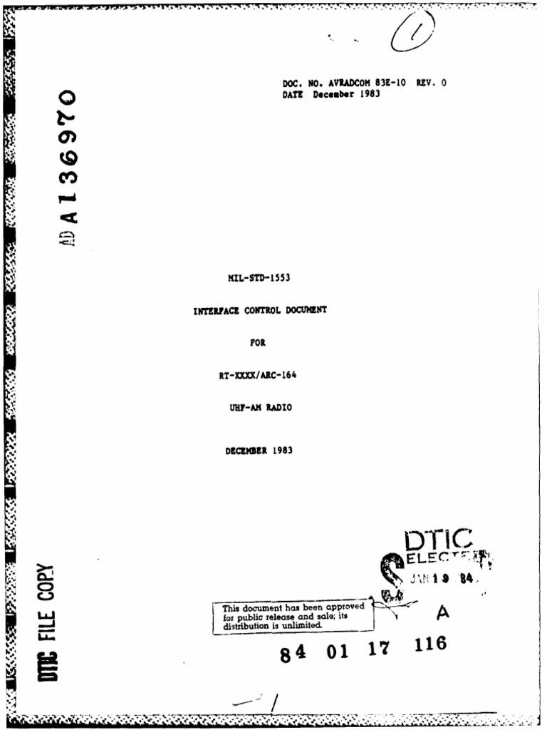 Arc-164 Icd | PDF | Electronics | Telecommunications