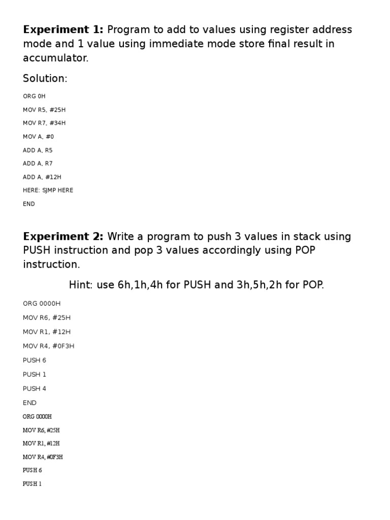 8051 Microcontroller Programming Guide | PDF | Computer Data | Office ...