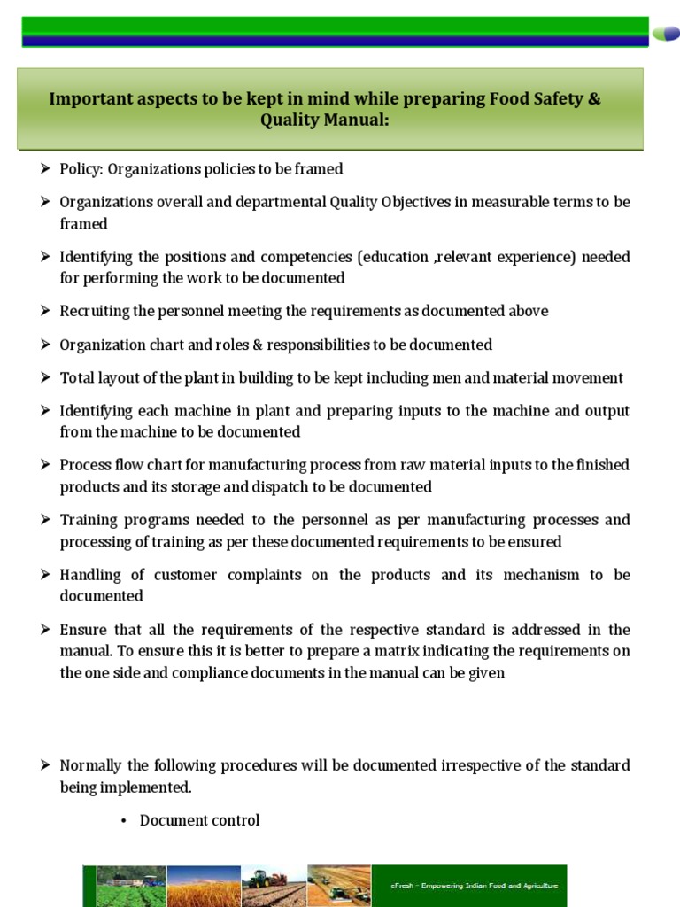 ISO 22000 Food Safety Manual Template | PDF | Hazard Analysis And ...