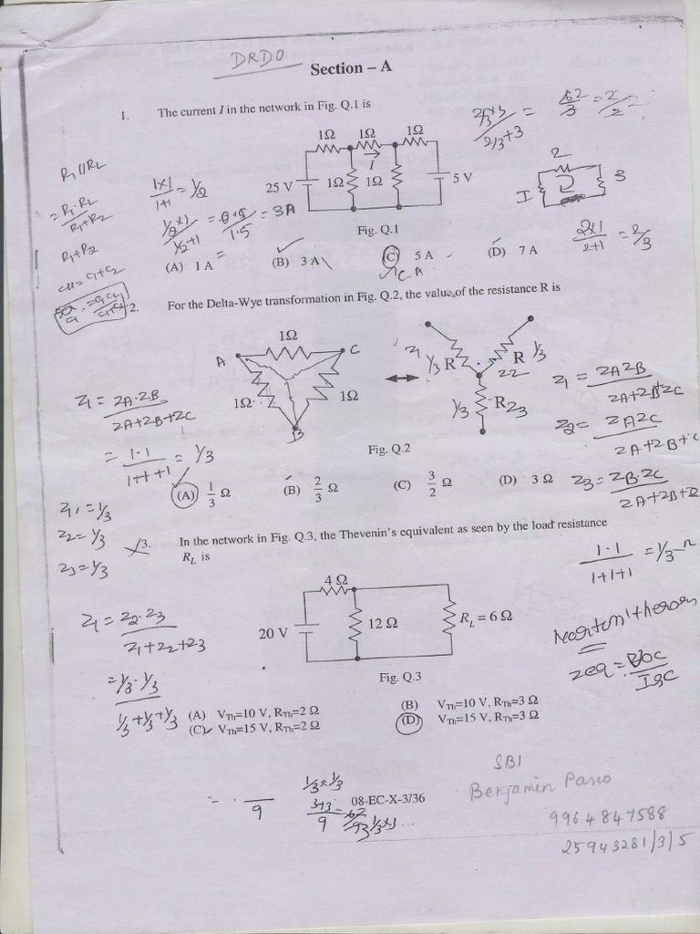 DRDO Entry Test 2008 Electronics and Communication Question Paper PDF | PDF