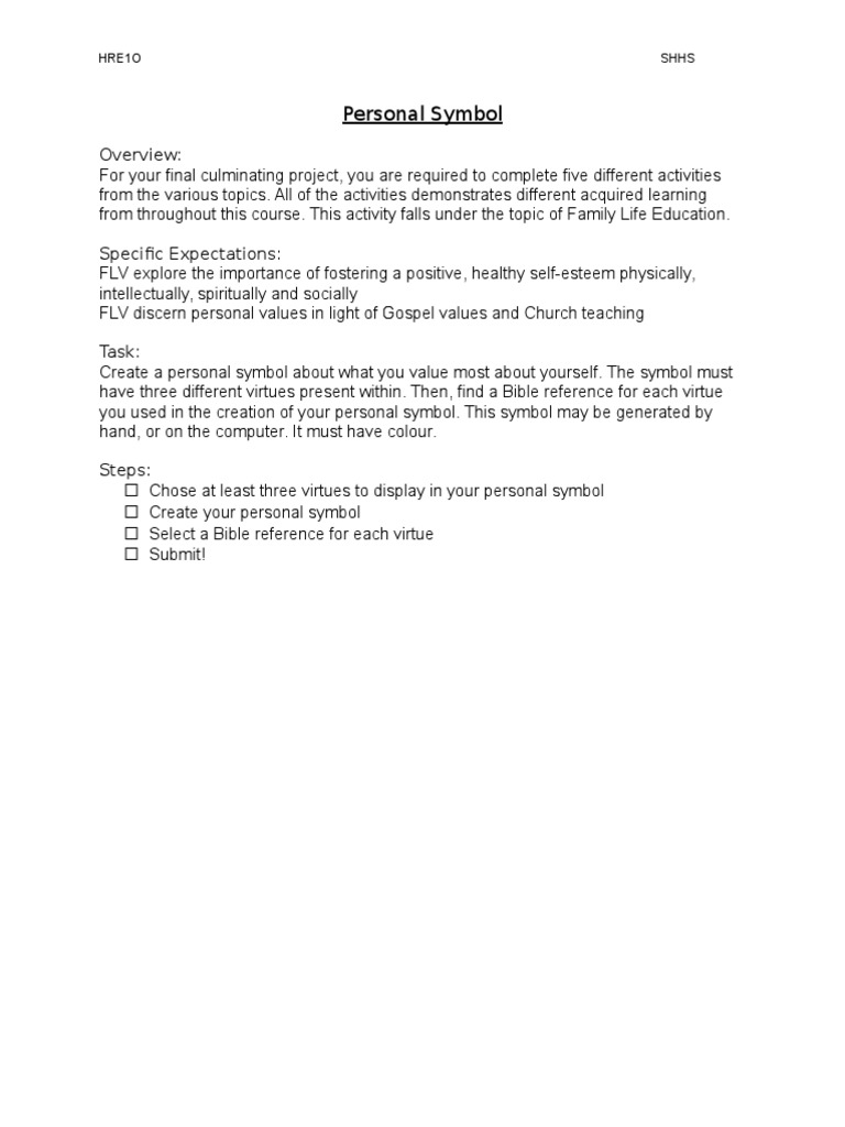 Personal Symbol | PDF