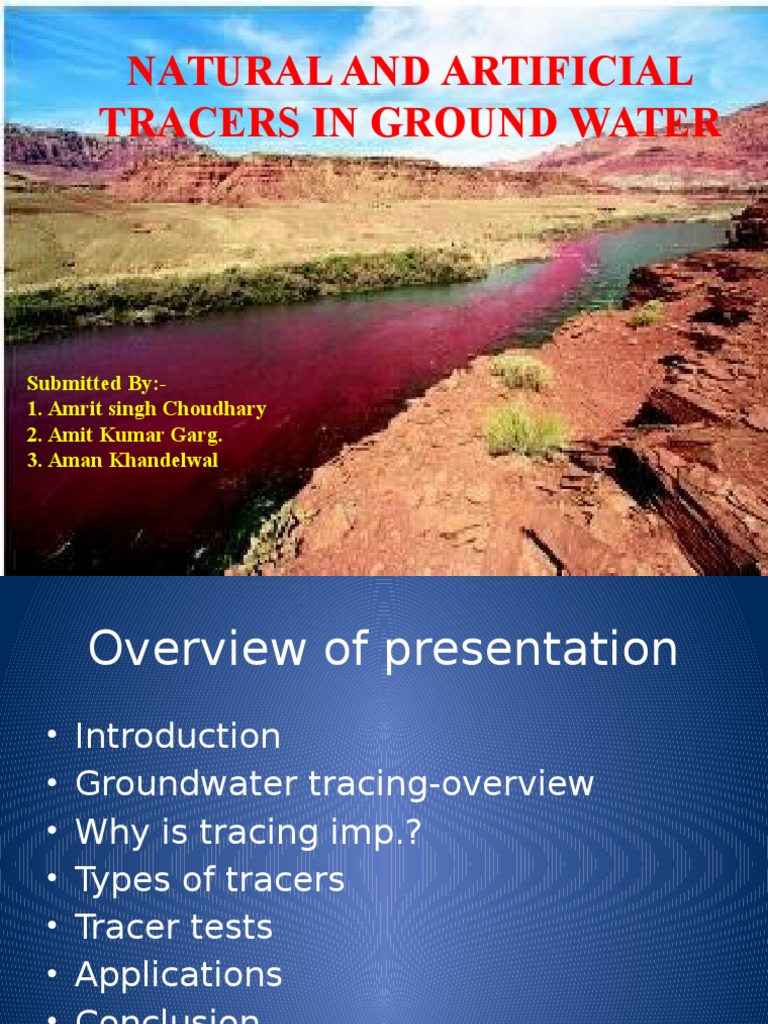 Natural and Artificial Tracers in Ground Water | PDF | Isotopic ...