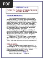 Cement Consistency Test Procedure | PDF | Cement | Concrete