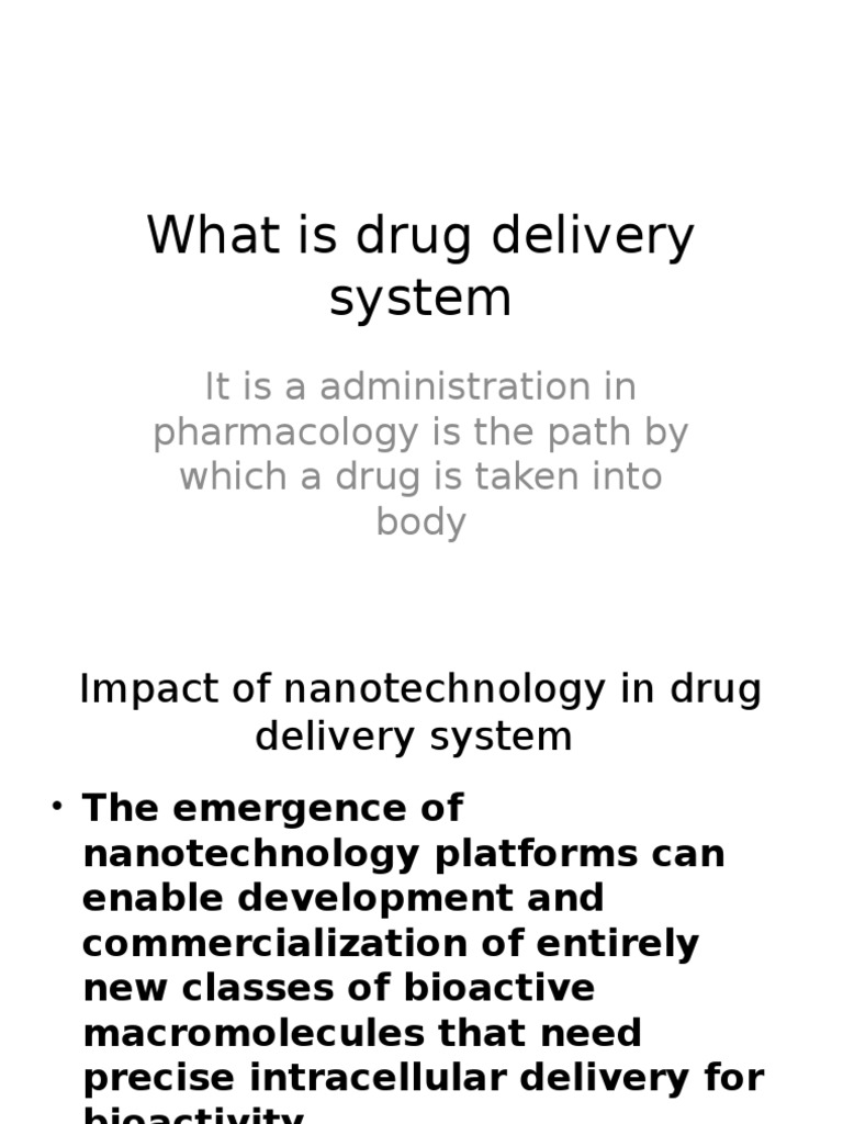 What Is Drug Delivery System: It Is A Administration in Pharmacology Is ...