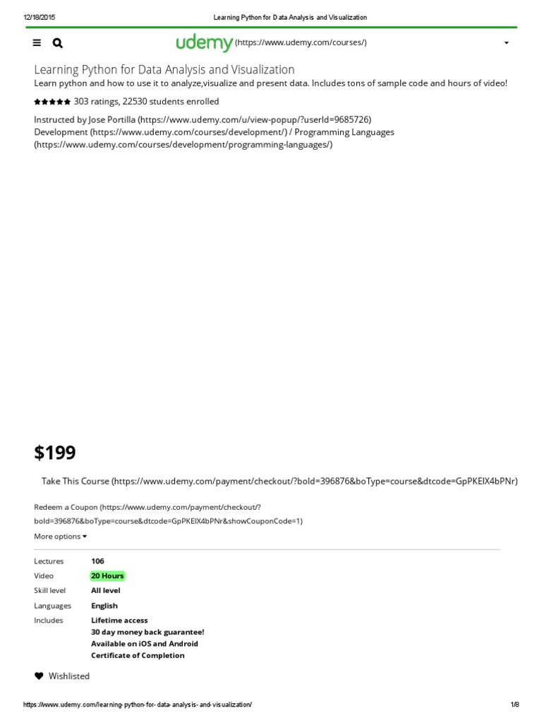 Learning Python Pdf Python Programming Language Regression Analysis
