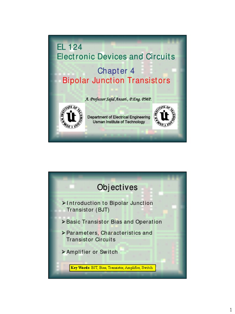 BJT Basics: Operation and Characteristics | PDF | Science & Mathematics