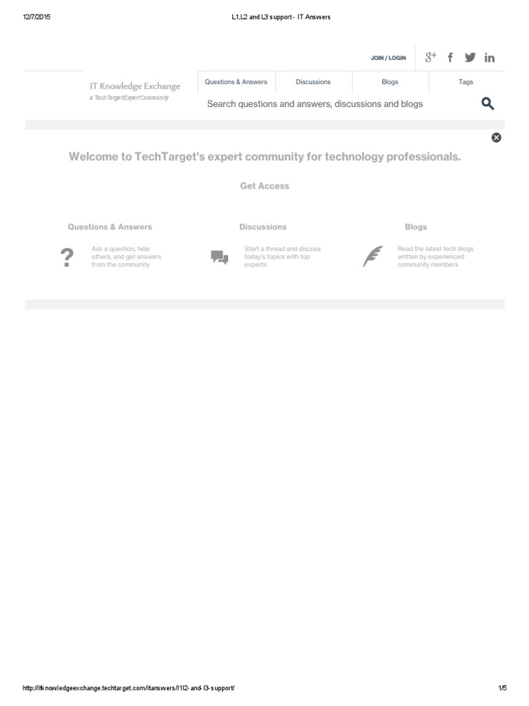L1, L2 and L3 Support - IT Answers | PDF | Microsoft Azure | Desktop ...